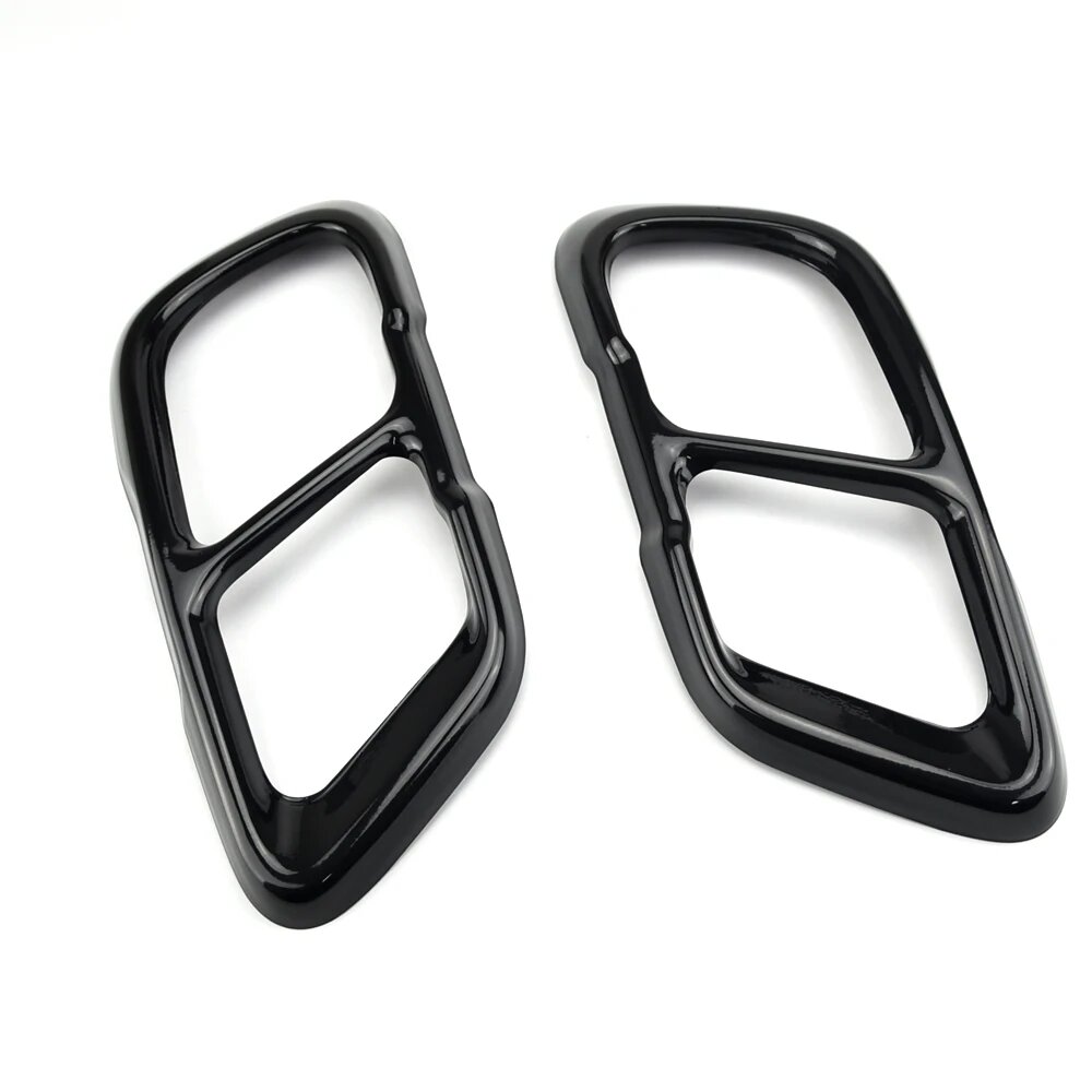 2 шт, выхлопная труба для BMW X5 G05 X6 G06 X7 G07 2019 2020 2021 M, Black