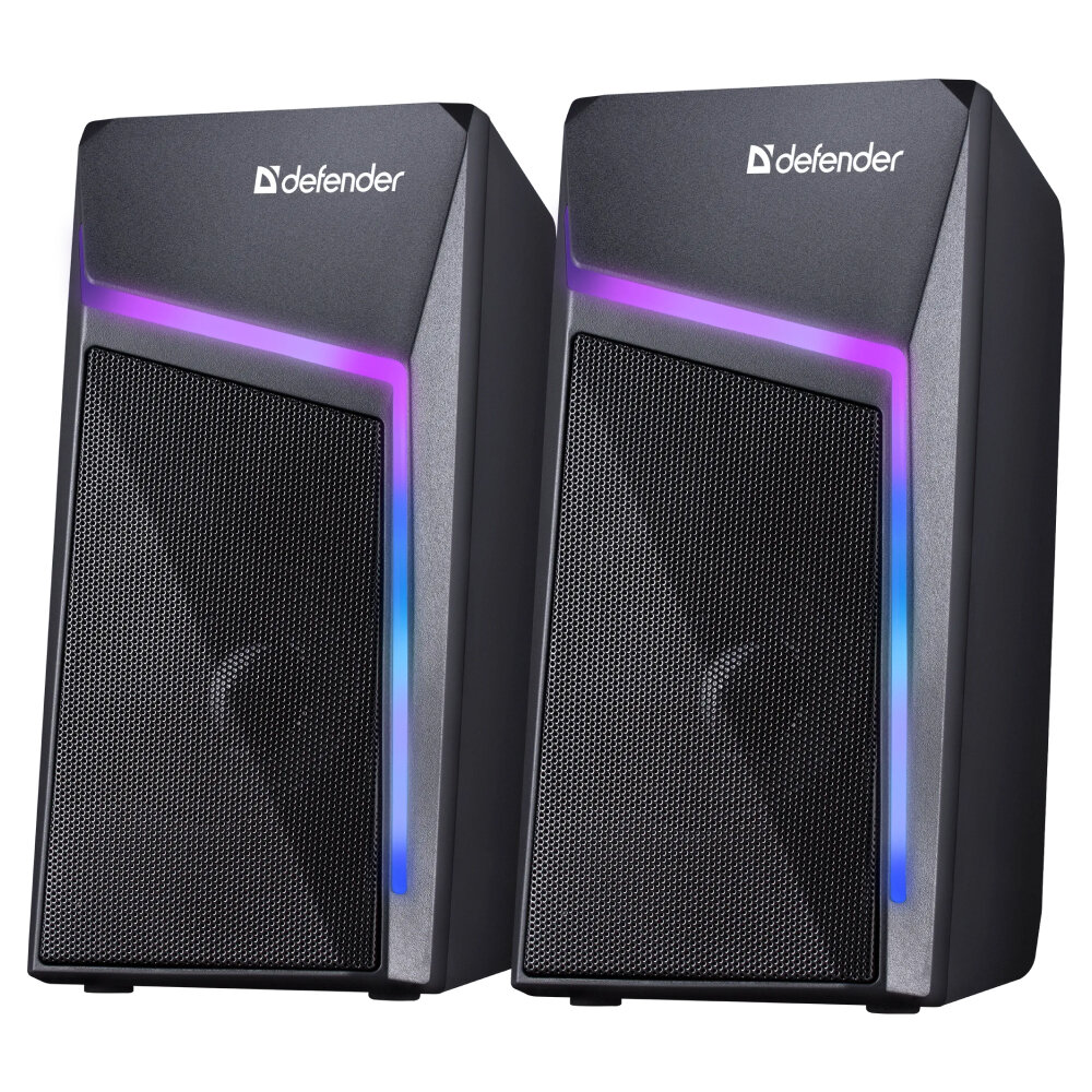 Акустическая 2.0 система Defender Stellar black (6Вт, питание от USB) (65043)