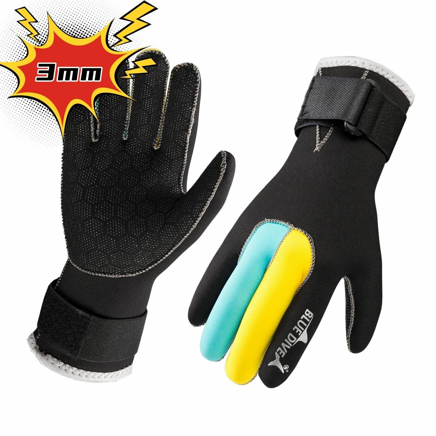 Перчатки для дайвинга из неопрена толщиной 3 мм