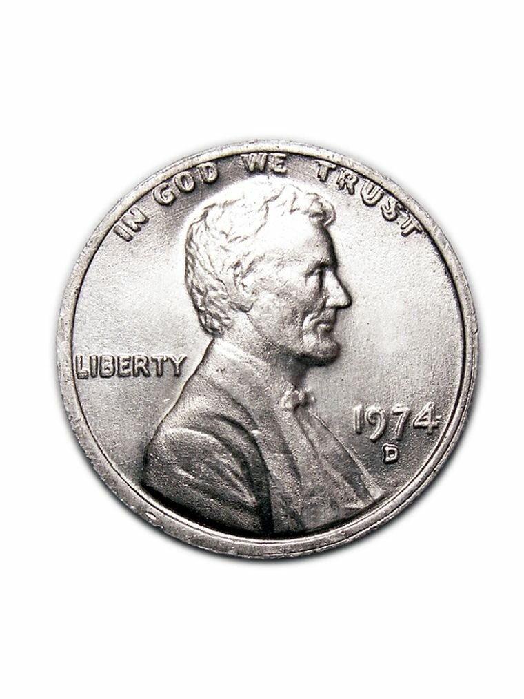 1 цент 1974 D Далонега США сувенирная копия монеты, нумизматика, деньги для коллекции