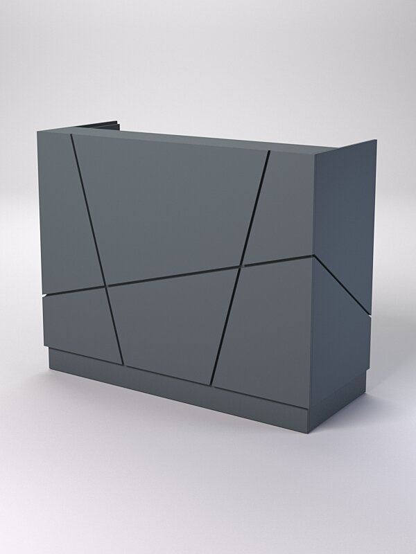 Стойка-Ресепшн №81 прямой, Темно-Серый. Производитель товара - компания Westcom.