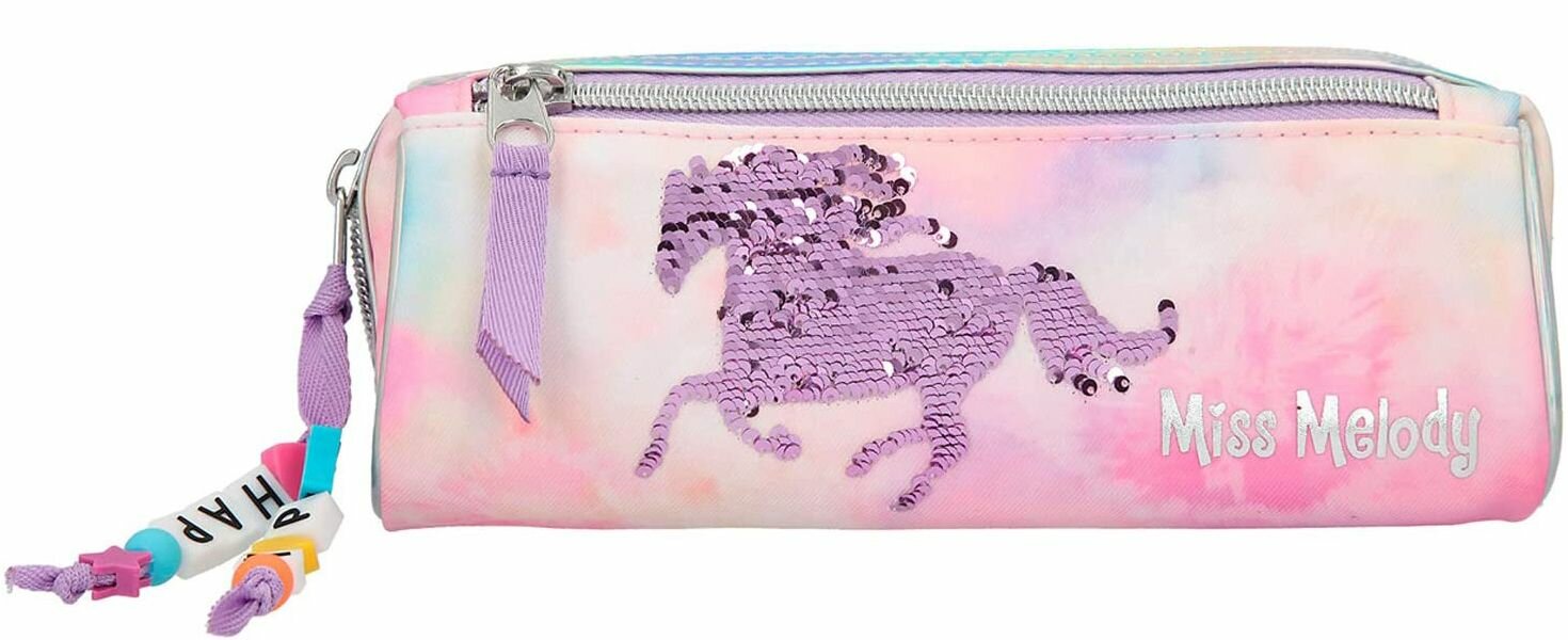 Пенал-косметичка с двусторонними пайетками Miss Melody BATIK Мисс Мелоди для девочек (0411024)