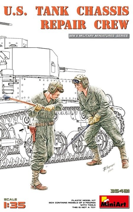 35481 MiniArt U.S. Tank Chassis Repair Crew 1/35