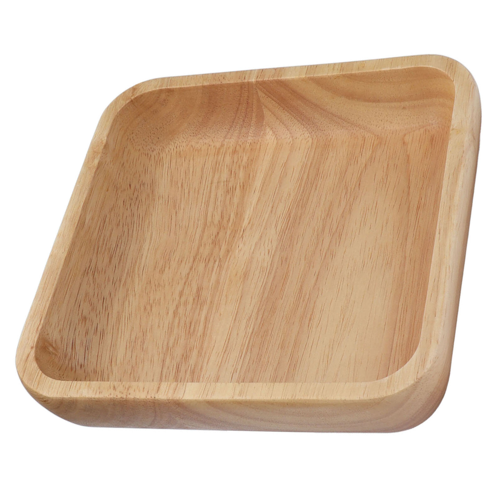 Деревянная салатница, квадратная утолщенная простая салатница для еды и риса, кухонная посуда для ресторана, 18 см/7,1 дюйма