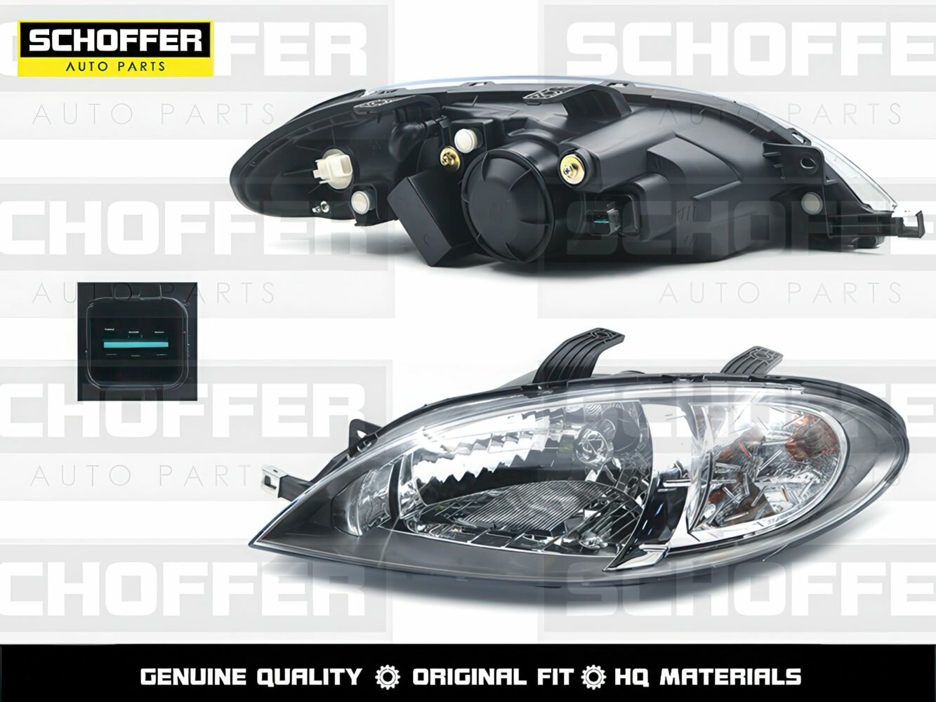 Фара левая с электрокорректором, для Шевроле Лачетти 5D 04-, Ravon Джентра 2015-2018 Chevrolet Lacetti 5D 04-, Ravon Gentra 2015-2018, артикул SHF-12078, производителя SCHOFFER