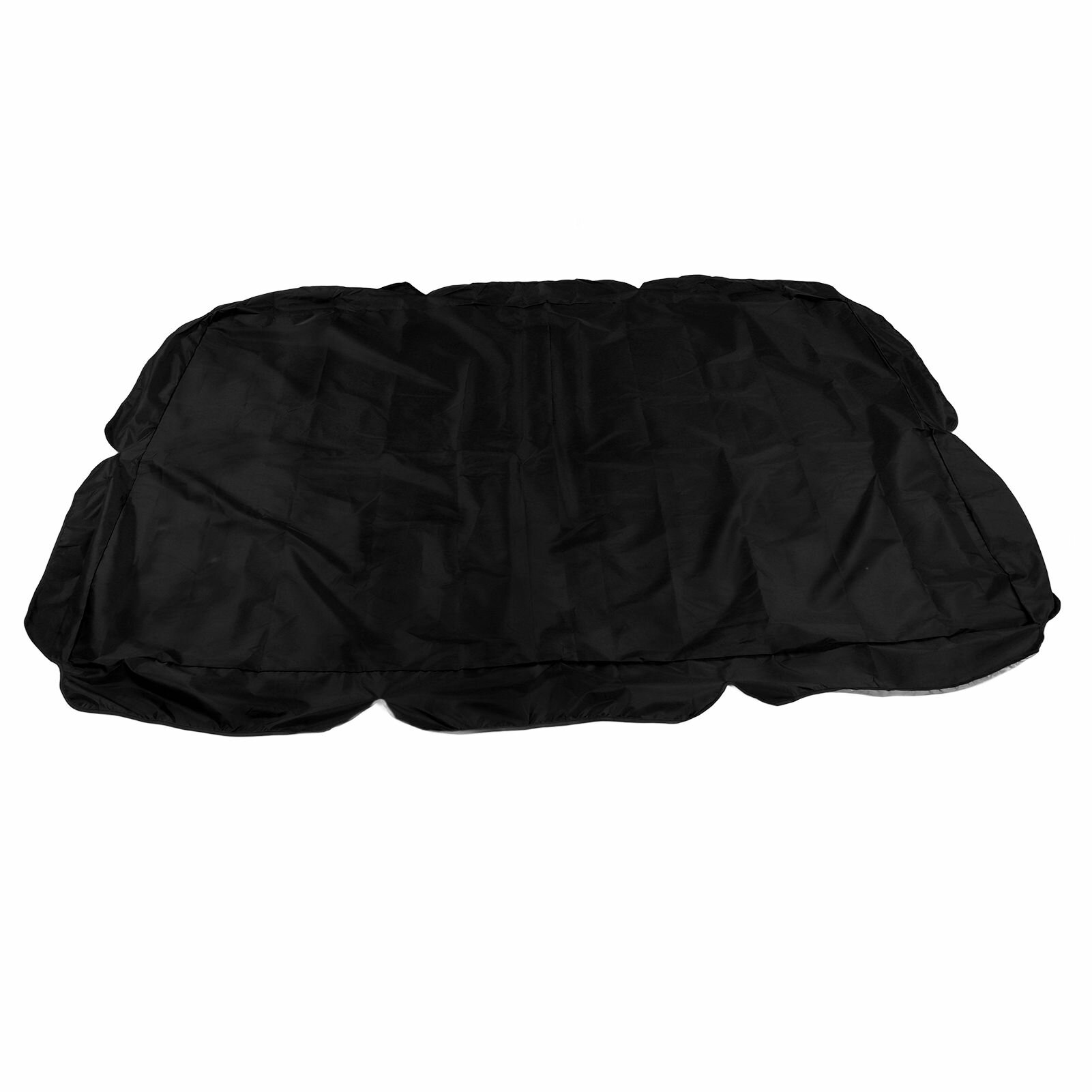 Навес для уличных качелей с серебряным покрытием, ткань Оксфорд, водонепроницаемая верхняя крышка для стула-качалки для сада, аксессуар для солнцезащитного козырька, черный