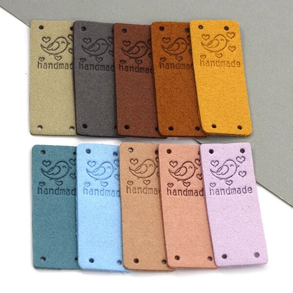 20 шт, этикетки ручной работы, милые птицы, бирки ручной работы для одежды, кожаные этикетки для рукоделия, пришивная бирка, сделай сам, шляпа, аксессуары для одежды