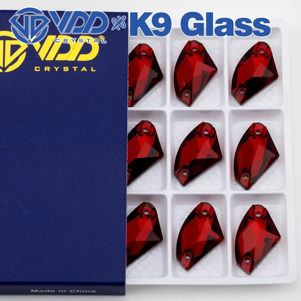 Стразы VDD K9 Glass Garnet 9x14mm 36шт