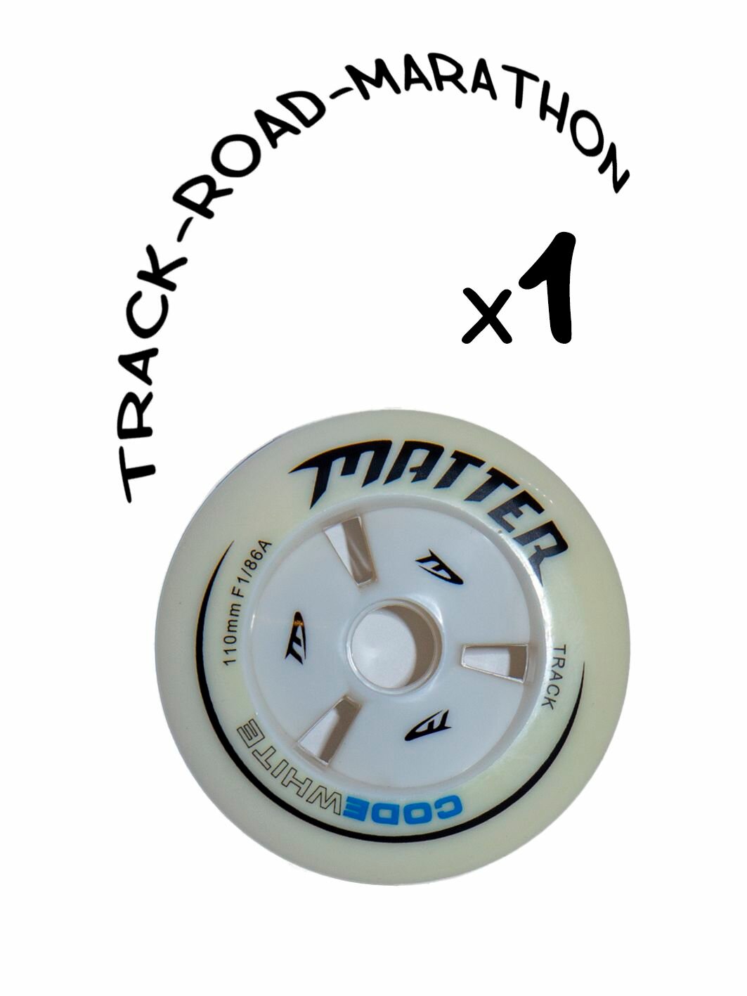 Колесо для роликов MATTER Code Whithe 110mm F1 86A