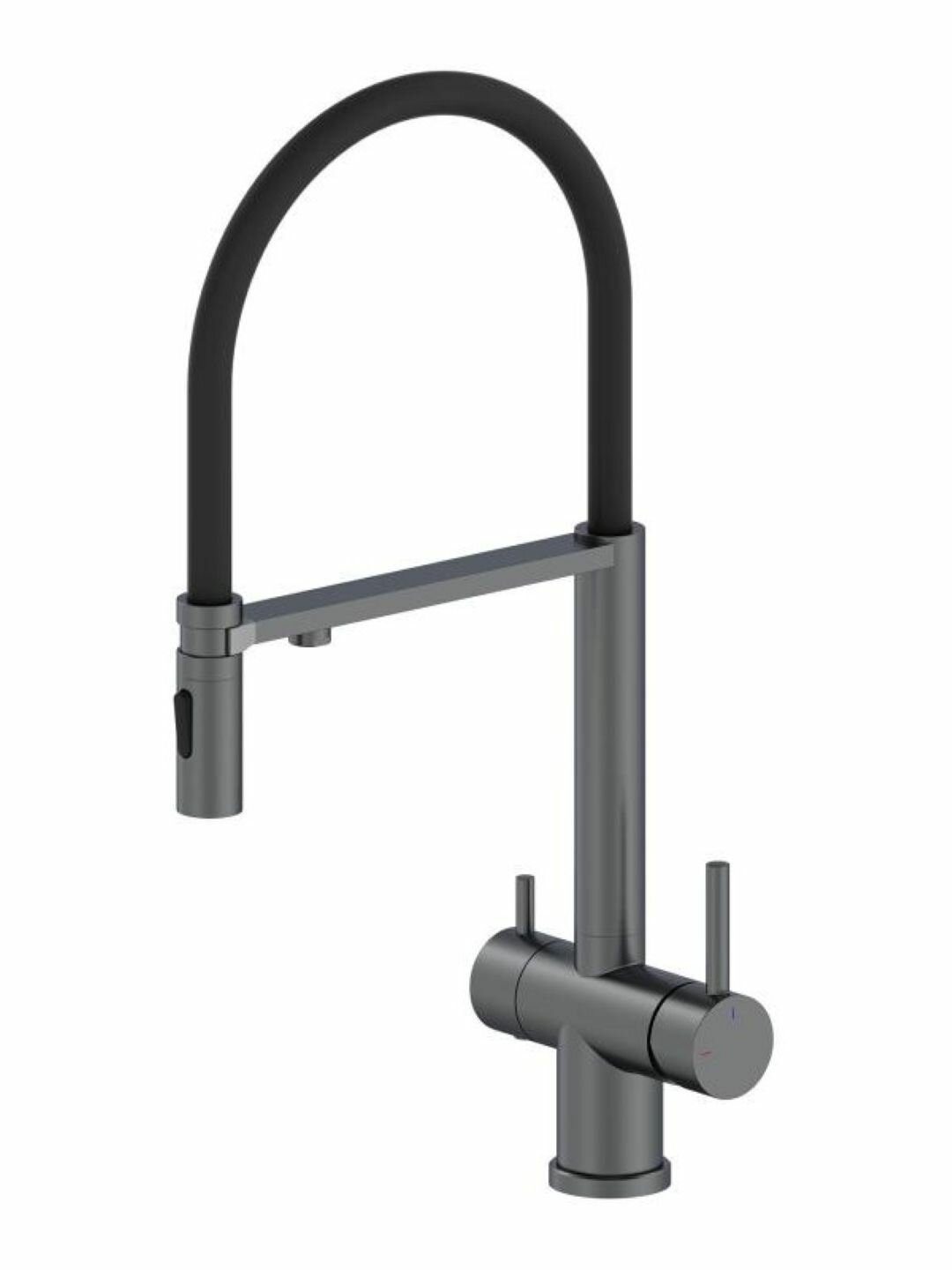 Смеситель для кухни с гибким изливом и с подключением к фильтру Gerhans K14390D-2