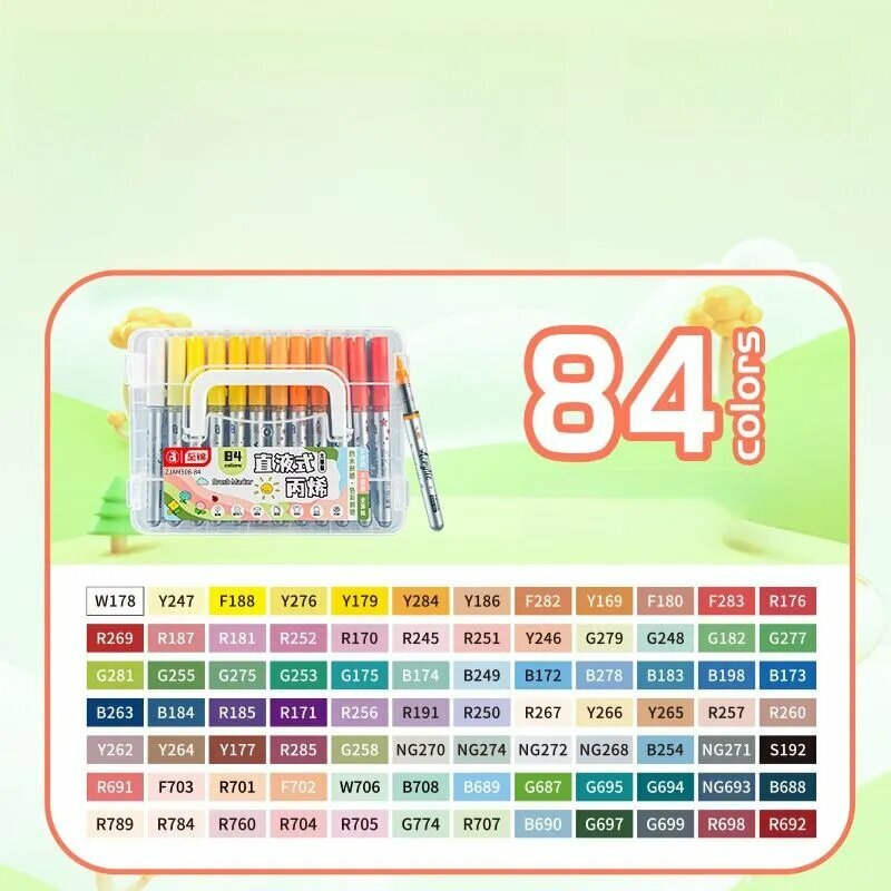 Набор маркеров Акриловый, толщина: 3 мм, 84 шт.