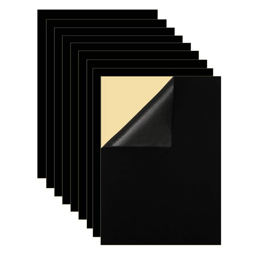 10ШТ Самоклеящаяся Войлочная Ткань, Мягкая Бархатная Подкладка Для Ящика, Сделай САМ Черный