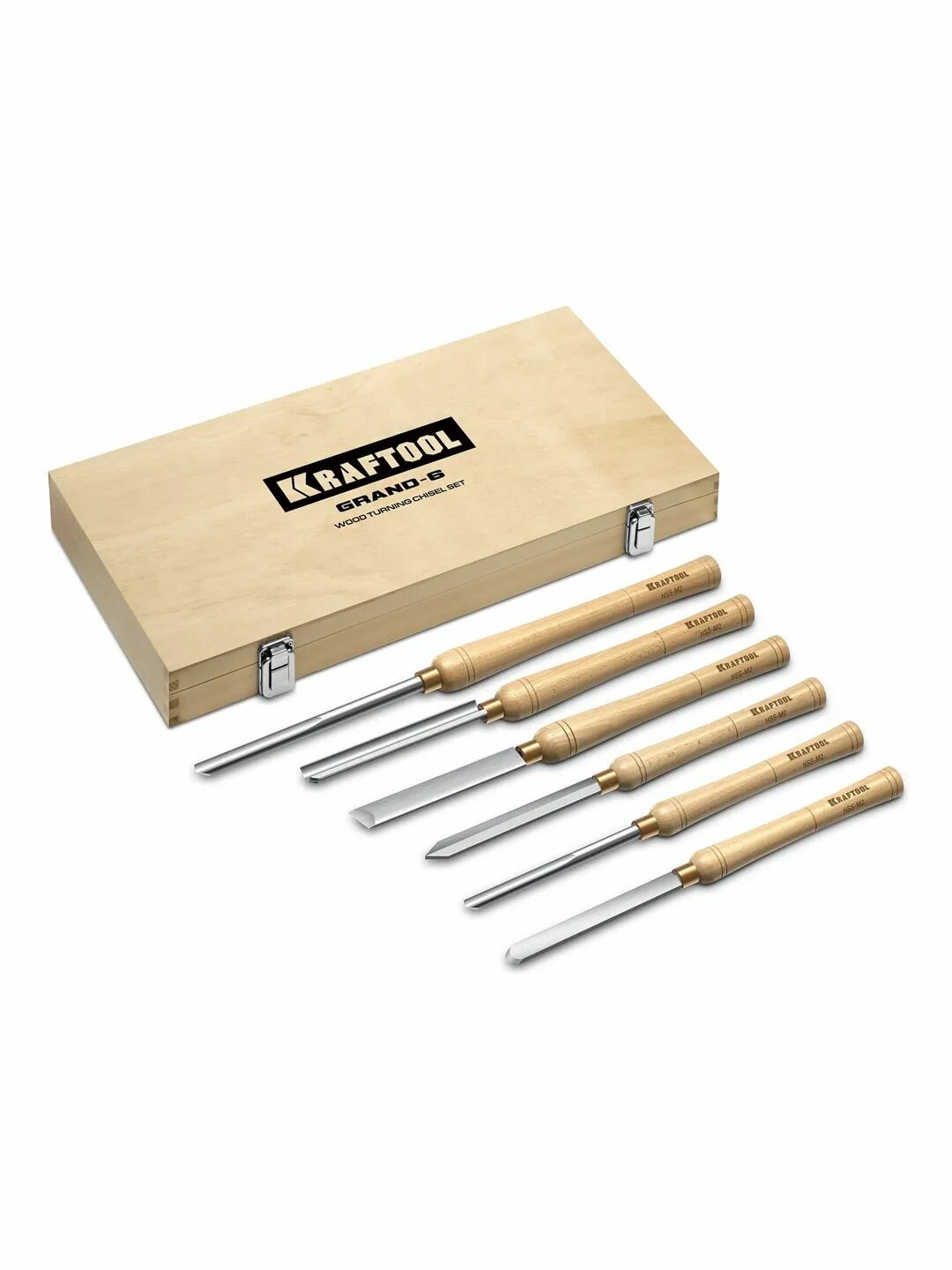 Набор токарных резцов по дереву KRAFTOOL Grand-6 6 предм.