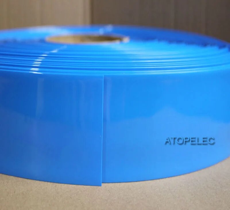 Термоусадочная трубка ПВХ для аккумуляторов 18650 26650 Dia. 85mm Wide 135mm, Синий