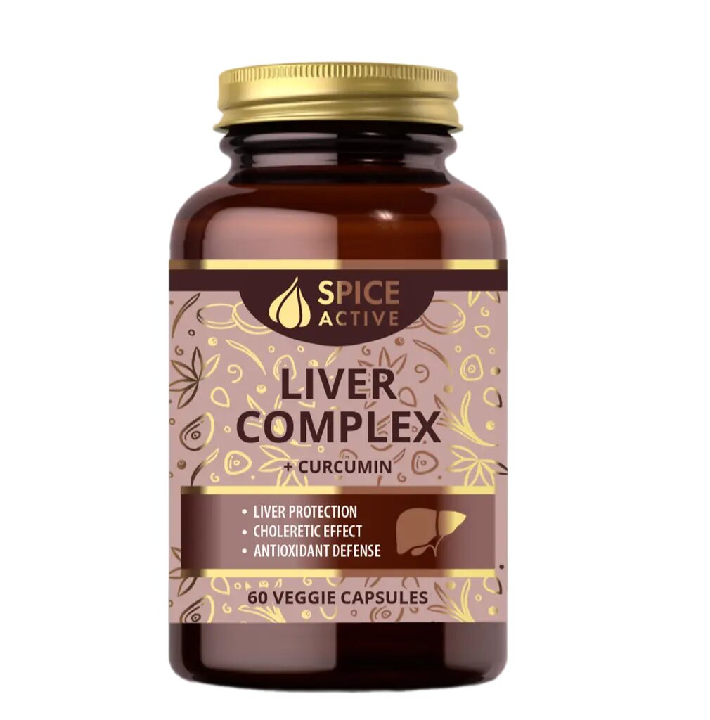 Спайс Актив/Spice Active Комплекс для печени с куркумином / Liver Complex + Curcumin капсулы по 0,3 г 60 шт