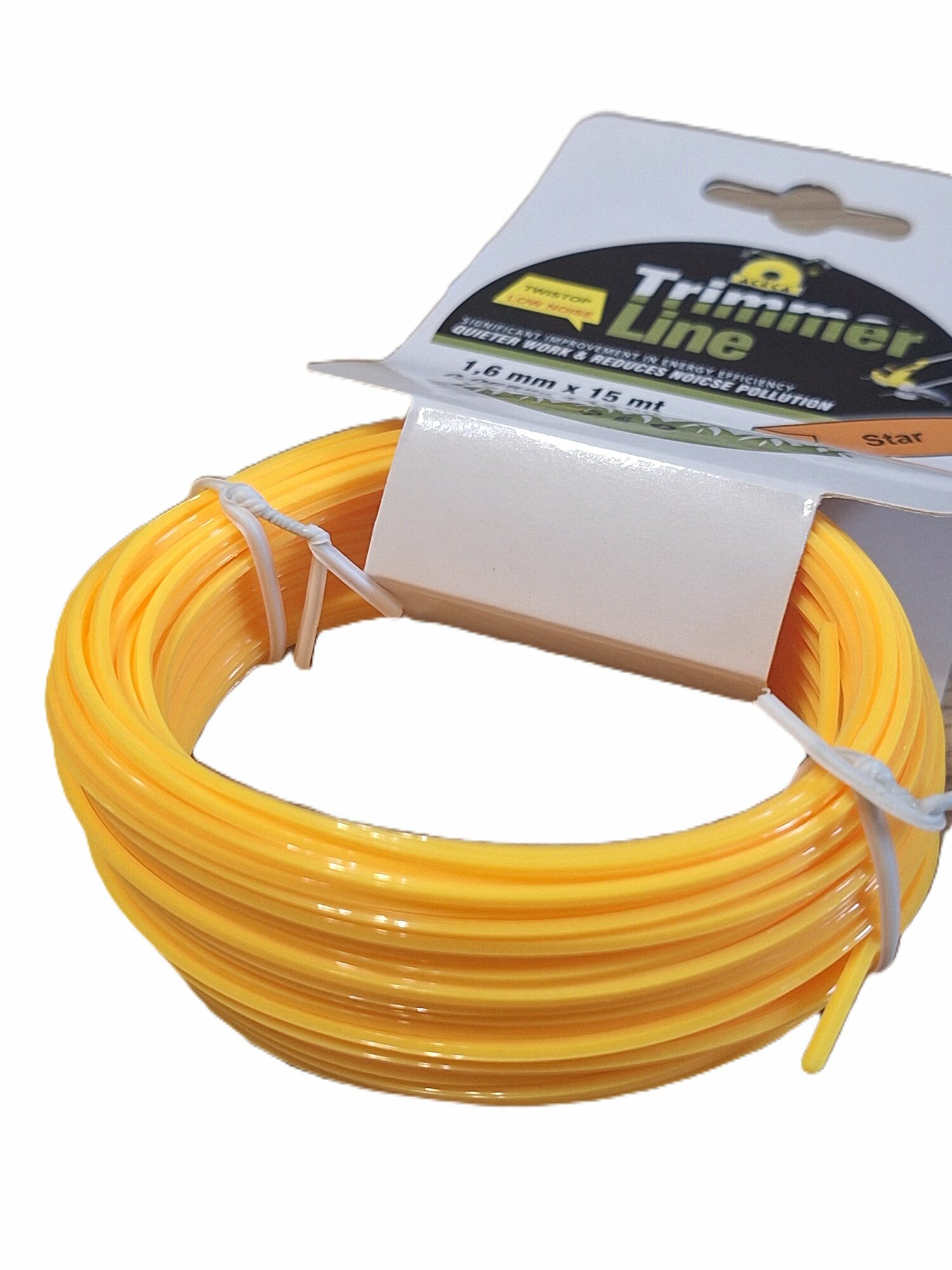 Леска для триммера 1.6 мм х 15 м сечение звезда Trimmer Line