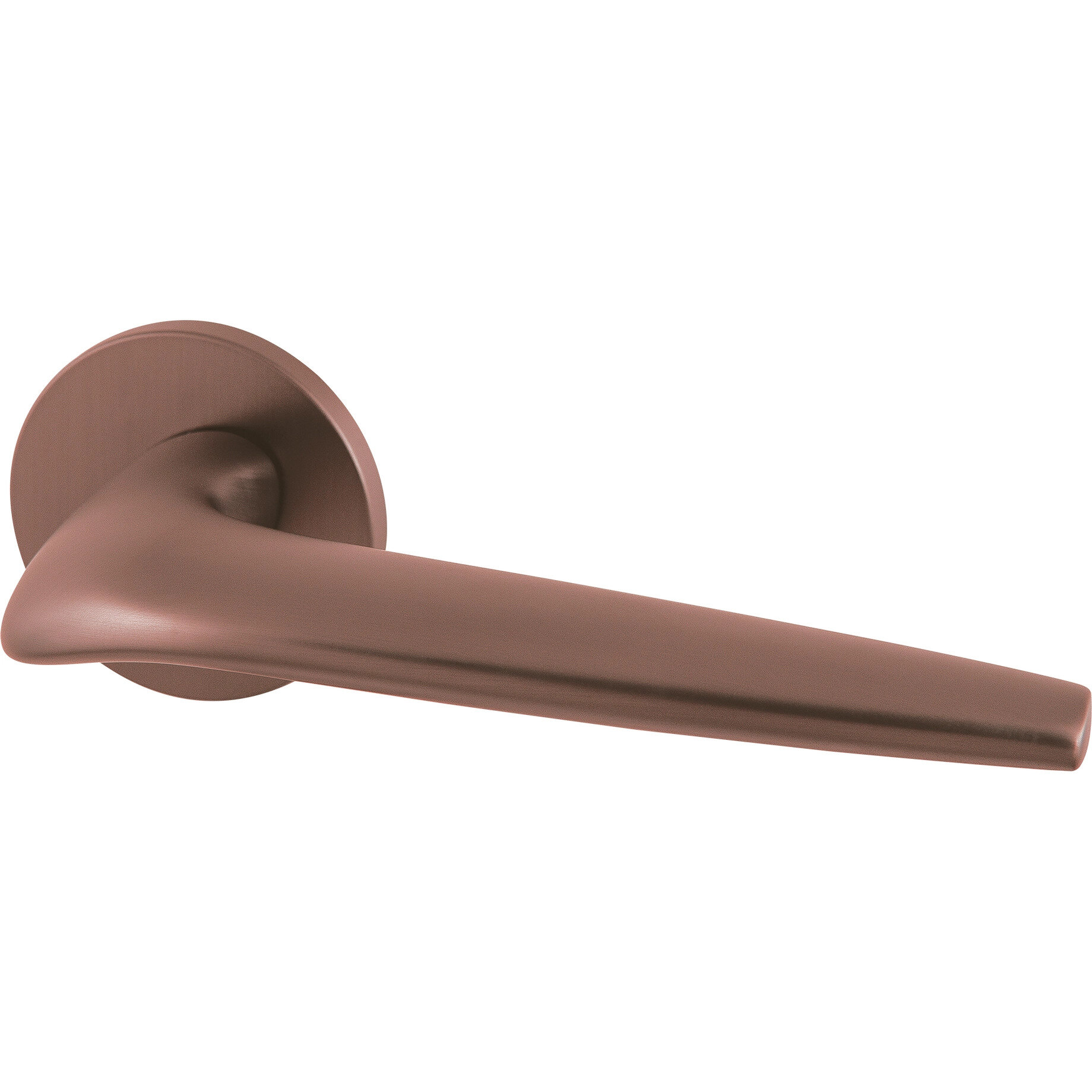 Дверная ручка Armadillo на круглой розетке "TWIN" URS медь