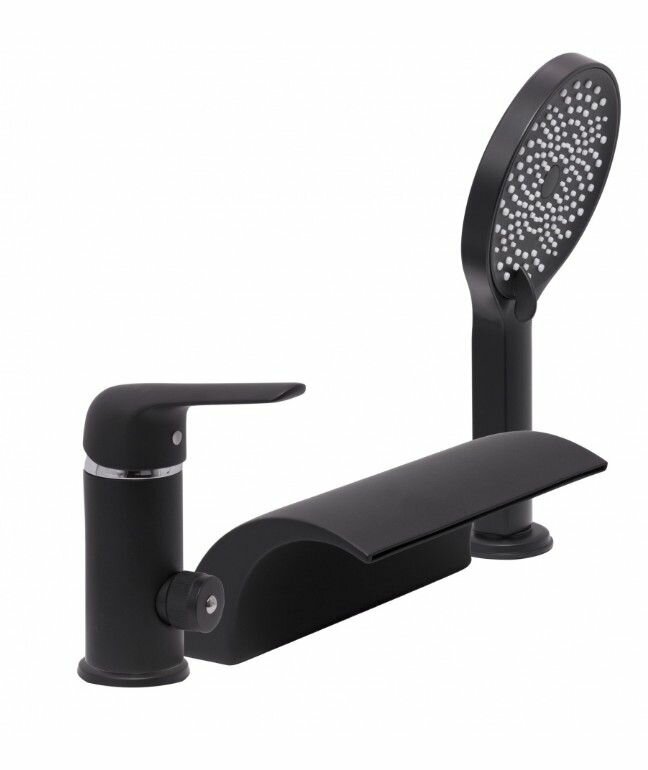 Смеситель на борт ванны GANZER GZ24033-C водопад