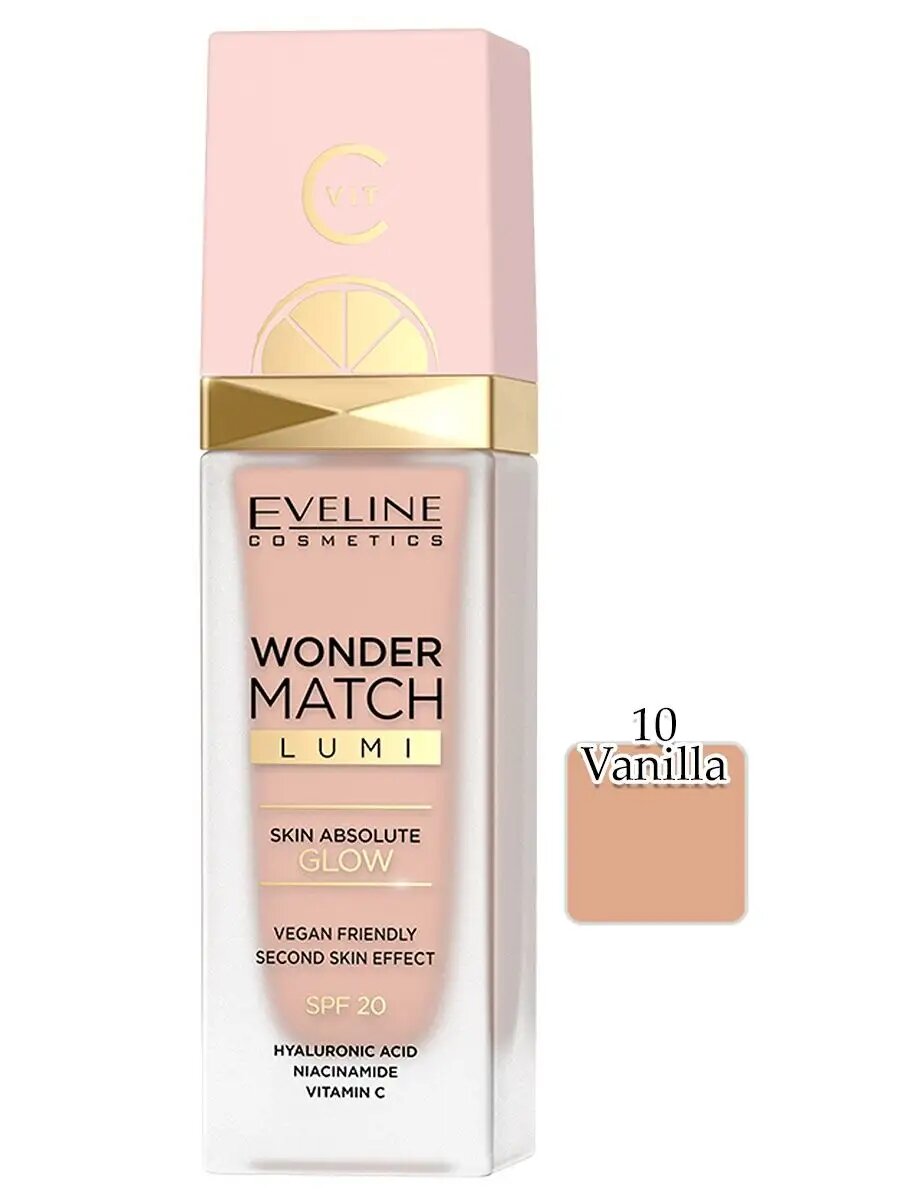 Тональная основа № 10 Vanilla, Wonder match Lumi, 30мл