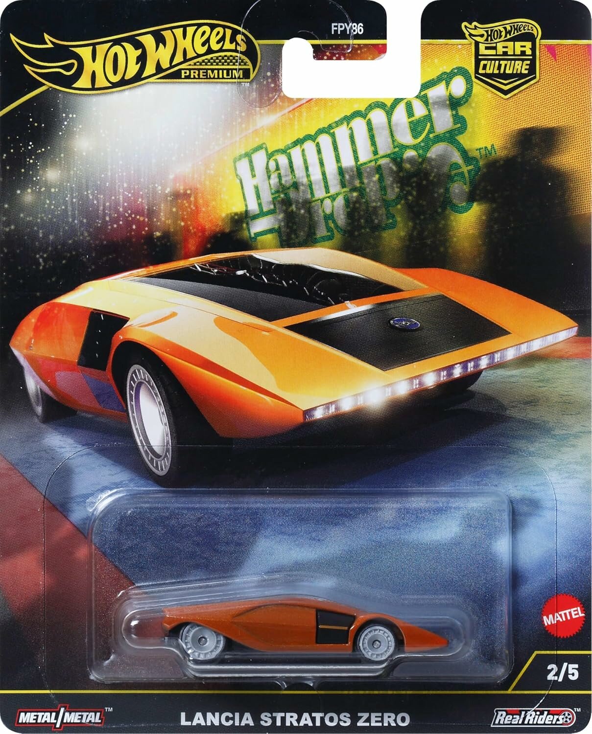 Hot Wheels Lancia Stratos Zero Burnt orange (коллекция Car Culture 2025, серия Hammer Drop, 2/5) - коллекционная Premium машинка