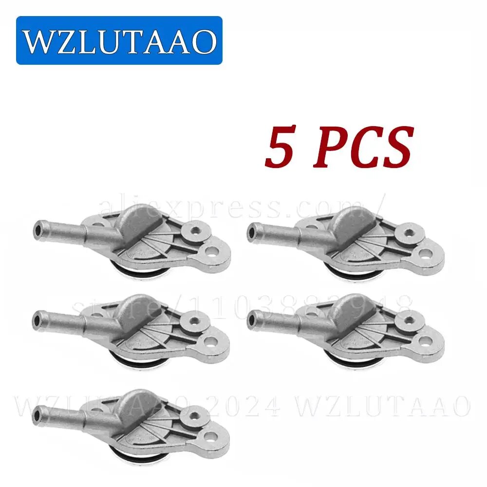 1/2/5/10X Алюминиевый корпус термостата Фланец охлаждающей жидкости 06K 121132 06К 121132 Ф 06К 121132 Д 06К 121132 C Для Audi A4 A5 Q5 VW Golf Jetta 5pcs