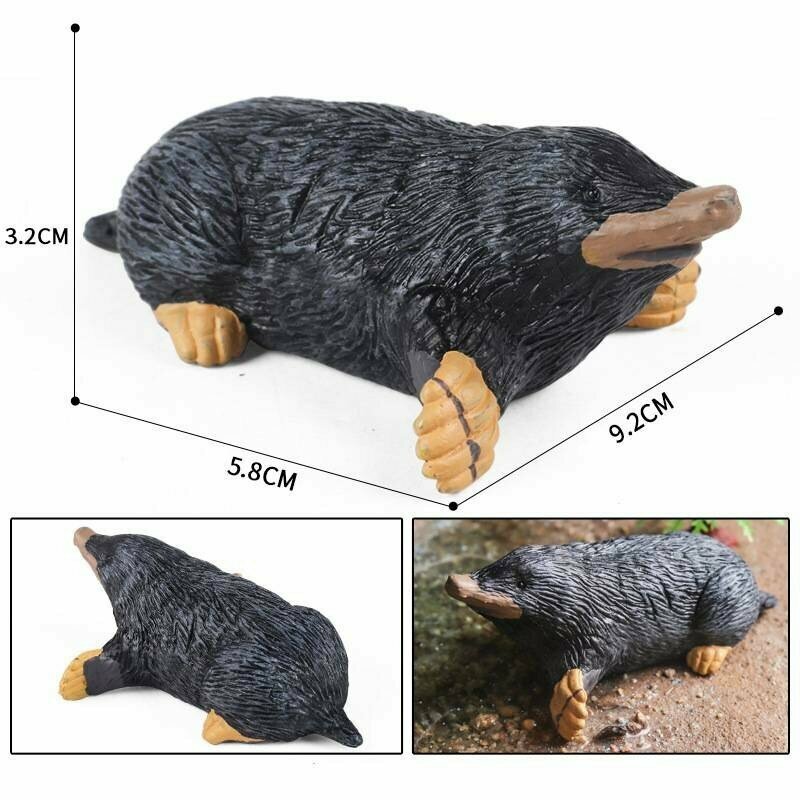 Solid elephant koala capybara squirrel raccoon wildlife model figurine set for early childhood education display