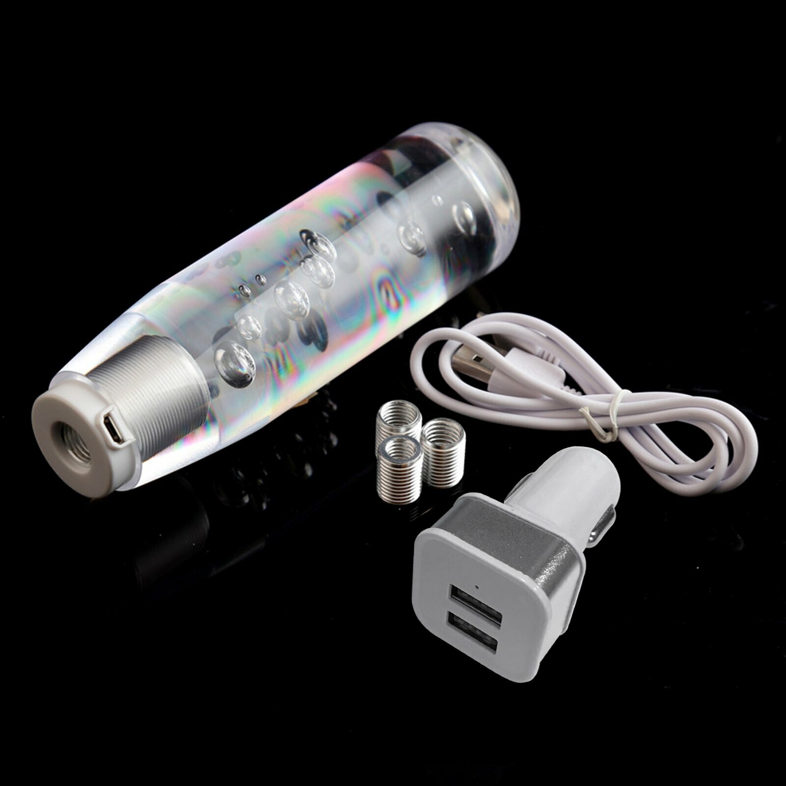 Ручка КПП с хрустальным стилем и LED подсветкой, универсальная, длина 10/15/20/25 см