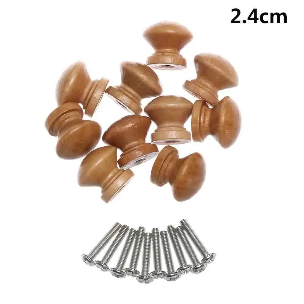 Деревянные ручки для шкафов (10 шт.) 2.4cm