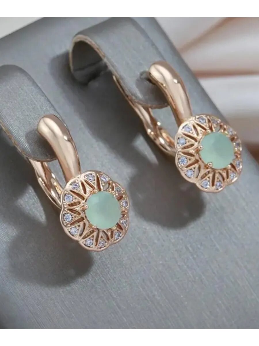 Серьги, циркон