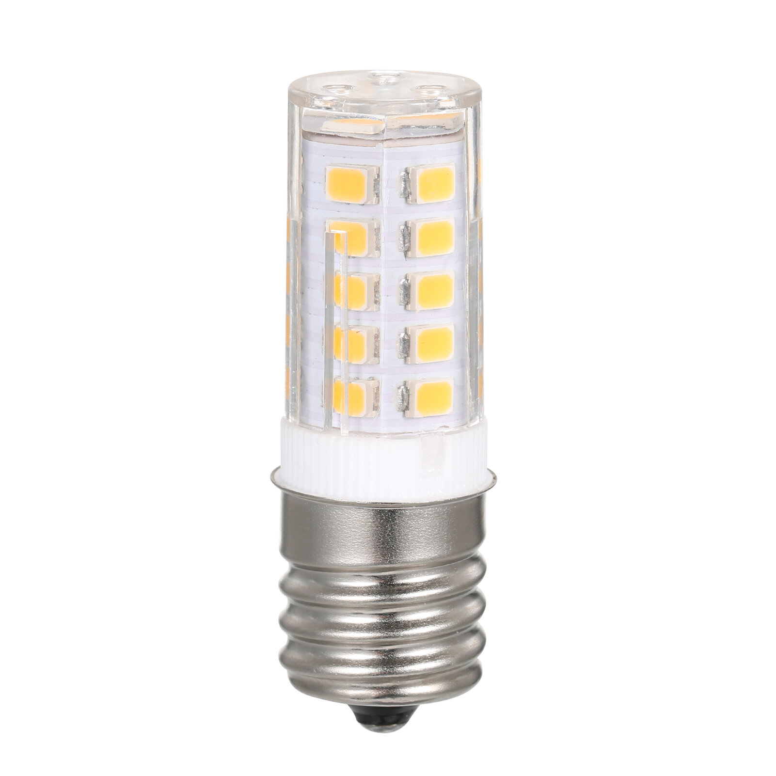 Лампы светодиодные Mini E17 для дома 5Вт энергосберегающие для холодильника, микроволновки, вытяжки, материал керамика + ПК, цвет 3000K теплый свет, 6000K белый свет (выбор), напряжение AC220V-240V, количество светодиодов 33, угол свечения 360°, база