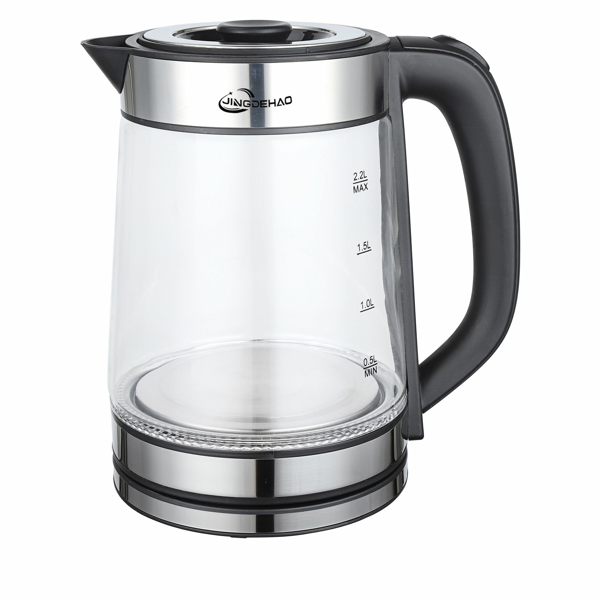 Электрический чайник Polaris Home PWK 1725CGLD, с подсветкой, мощность 2200Вт, металл/стекло