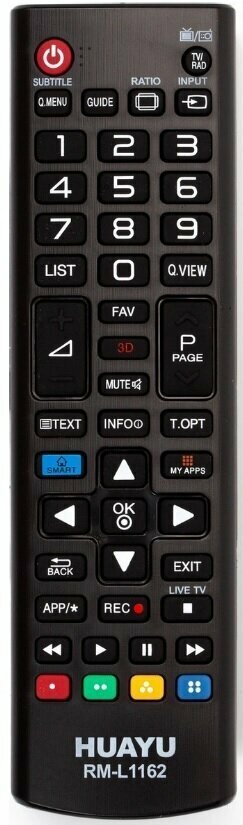 Универсальный пульт для телевизоров LG RM-L1162 корпус AKB73715603 (с функцией SMART TV)