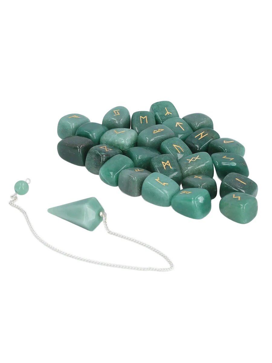 25 шт, набор рунических камней, кристалл с маятниковой