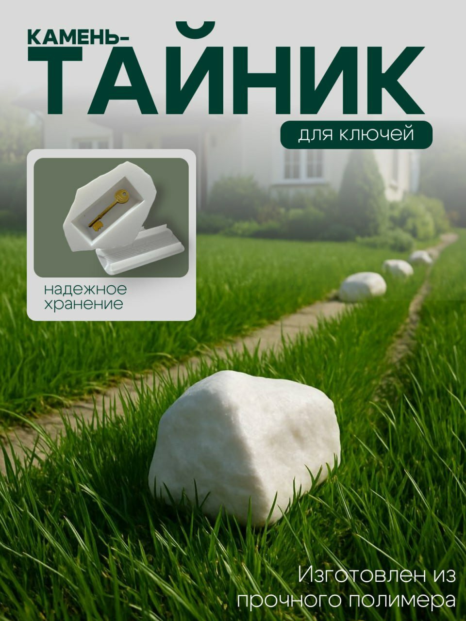 Камень - тайник для ключа