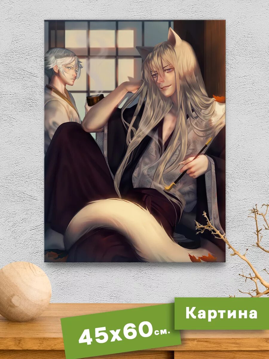 Картина на стену Очень приятно бог аниме Томоэ и Мизуки