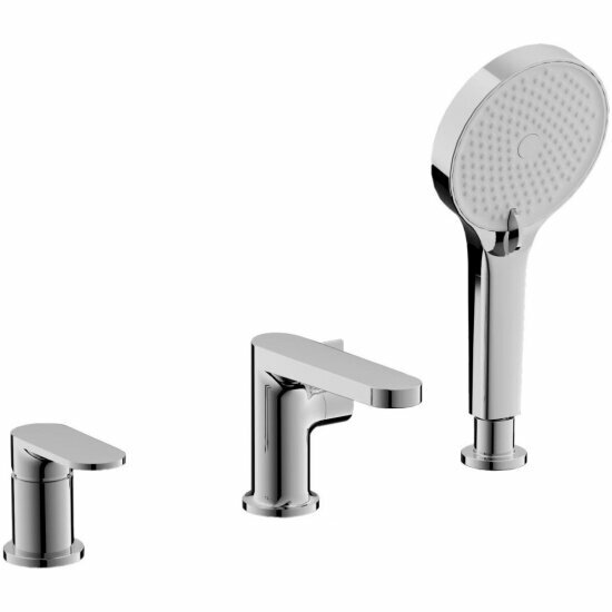 Смеситель на борт ванны Belz B66713, хром