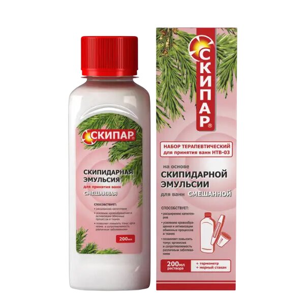 Скипар Эмульсия смешанная Набор терапевтический для ванн НТВ-03 200 мл 1 шт