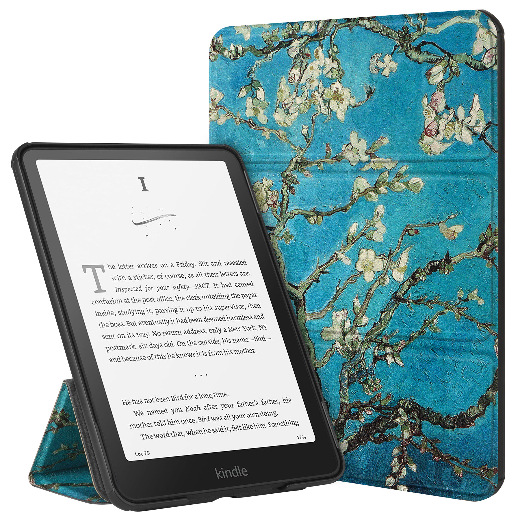 Чехол-книжка с подставкой для Amazon Kindle Paperwhite 12 Gen (7", 2024) Sakura