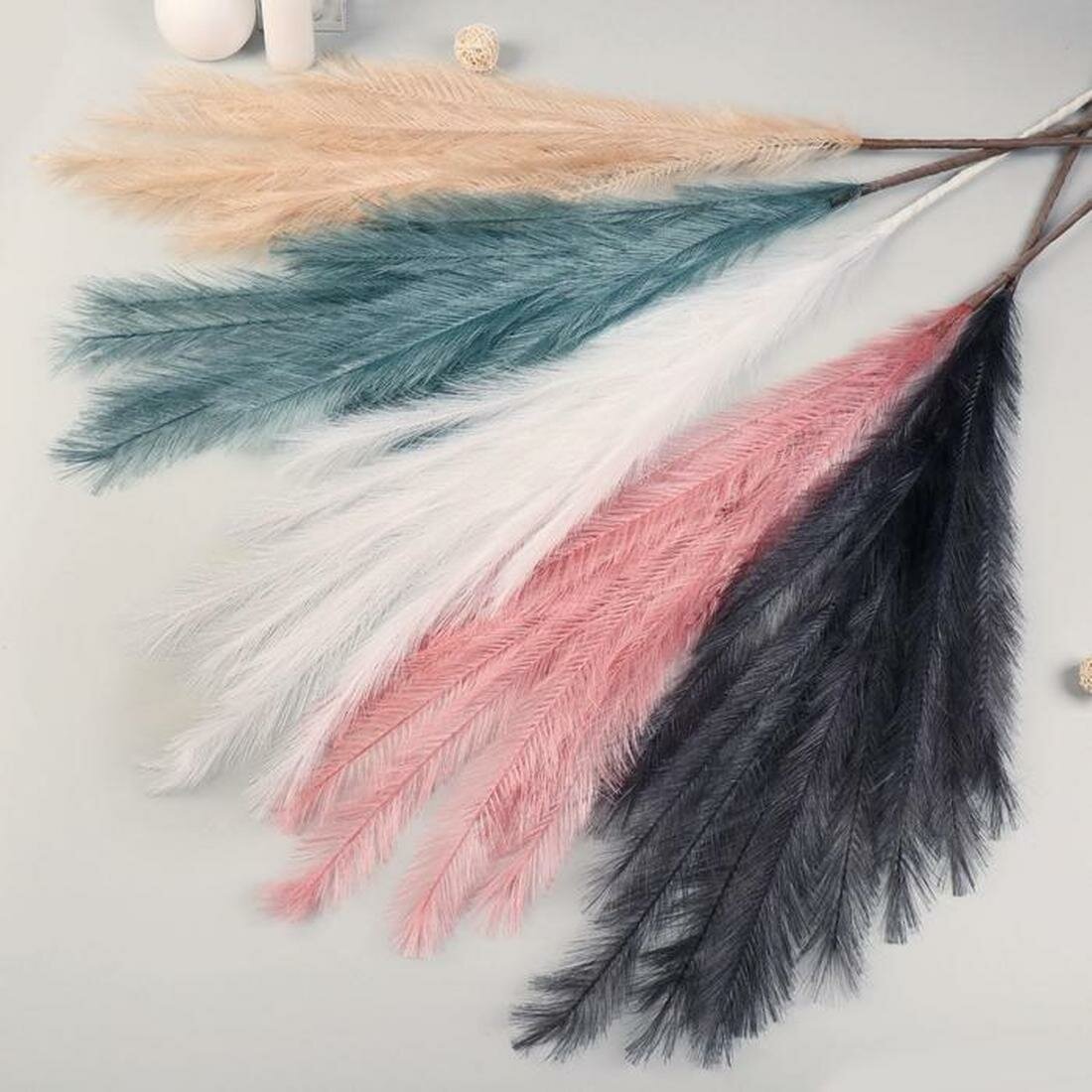 Декор Сима-ленд "Перо Очарование" 120 см, цвет микс, металл, пластик, шерсть