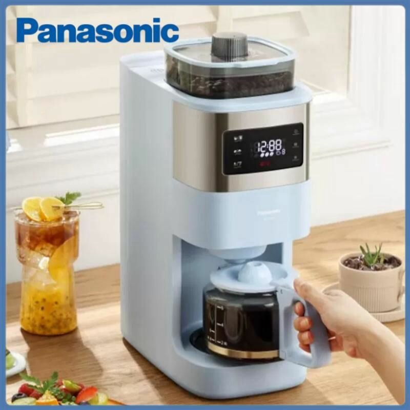 Panasonic NC-A702 кофеварка, кофеварка рожковая, Автоматическое шлифование, голубой