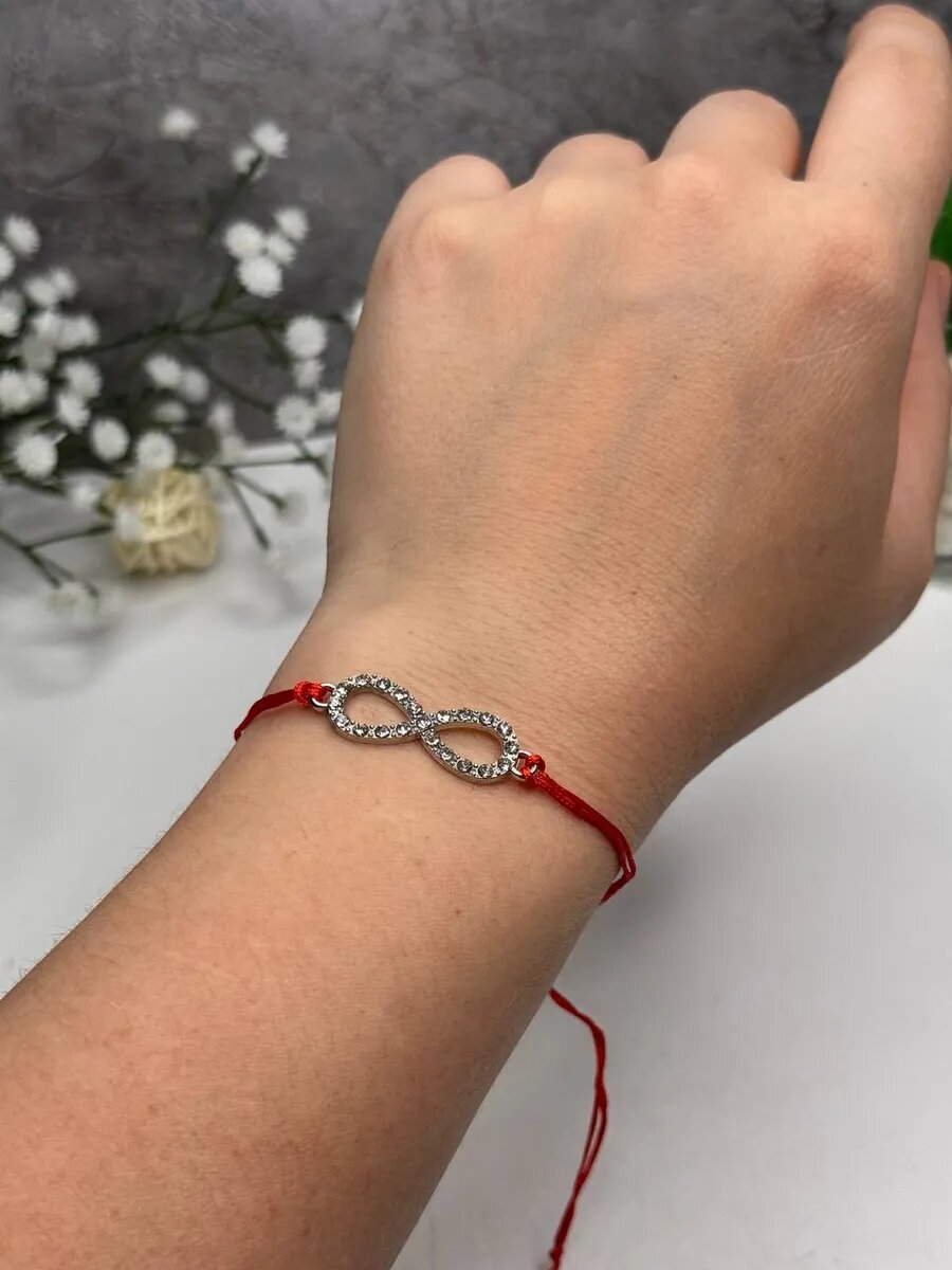 Браслет-нить, стразы