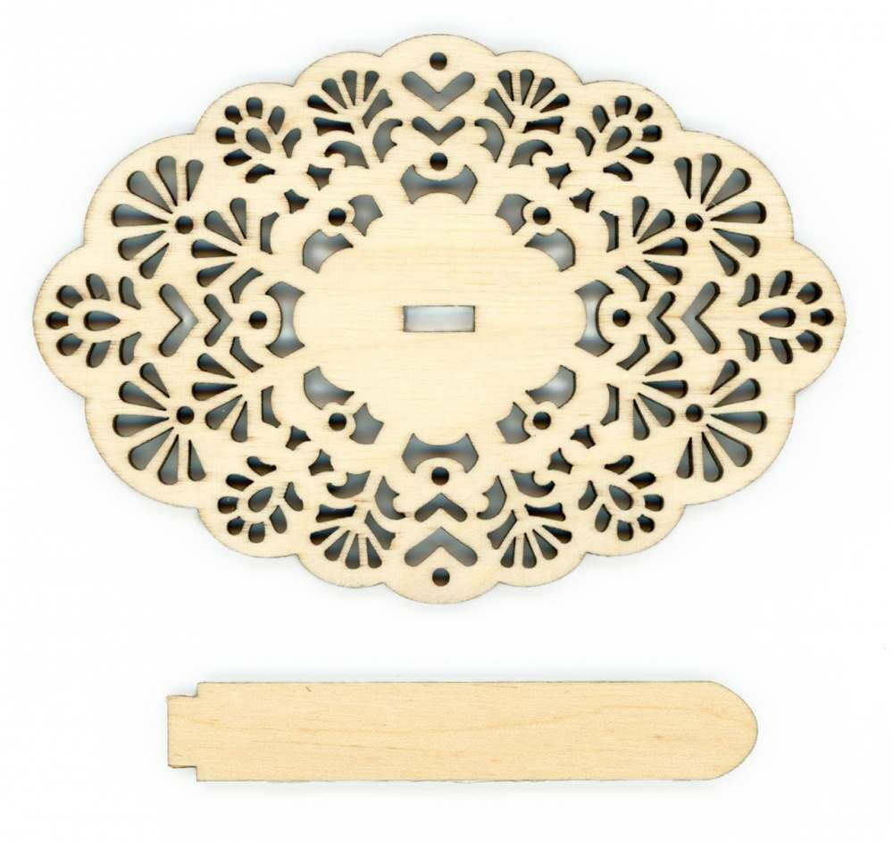 Подставка для вышивки на пластиковой канве ажурная большая 11*8 см