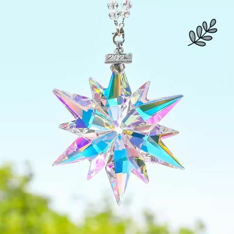 Ловец солнца / снов / света , подвеска интерьерная, призма радужная, хрустальный ловец радуги на окно 1 шт