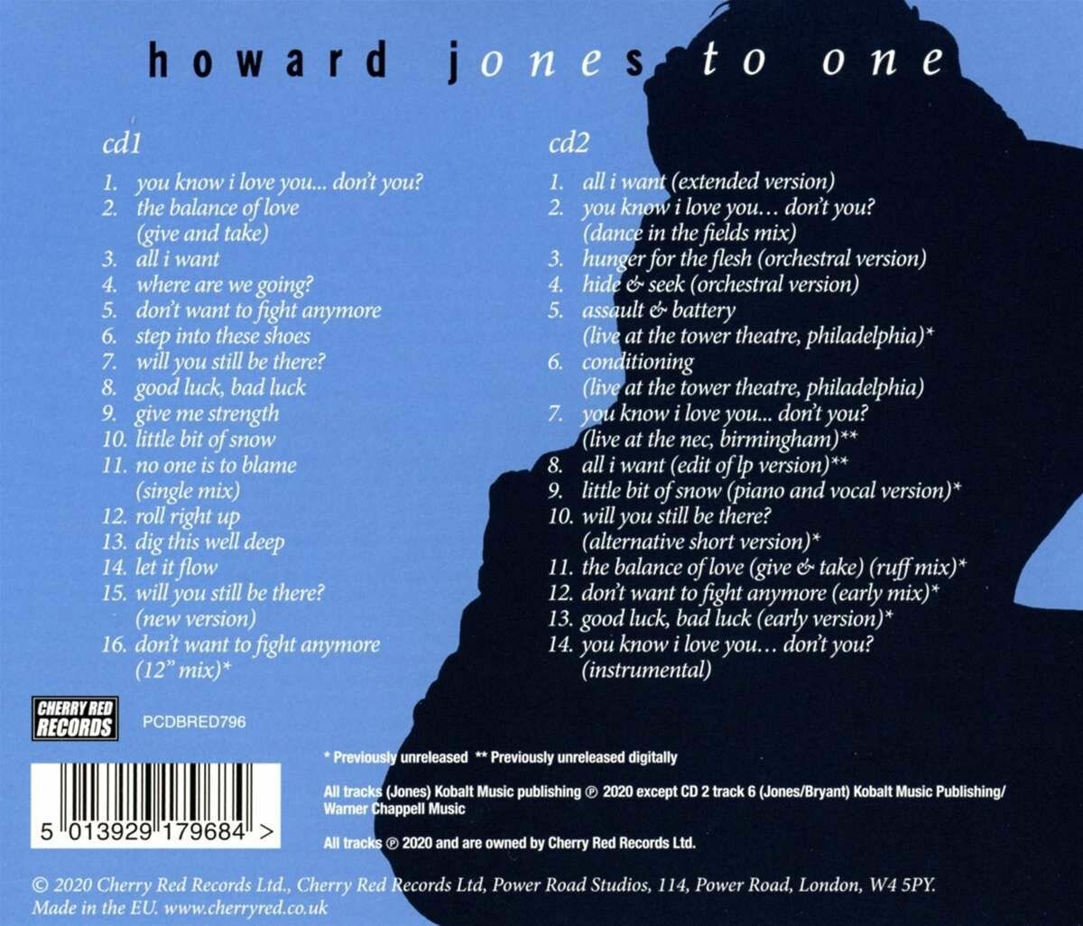 Диск Howard Jones (New Wave) - One To One (Expanded Edition) (2 CD) — фото 1