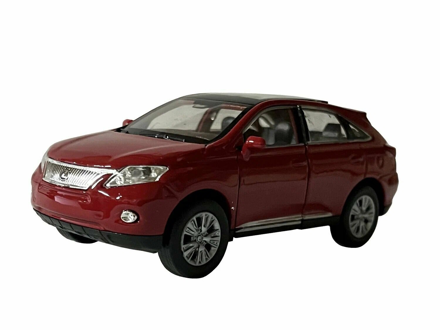 Машинка Welly Lexus RX 450H 43641, 1:38, инерционный механизм, металл, красная, 43641
