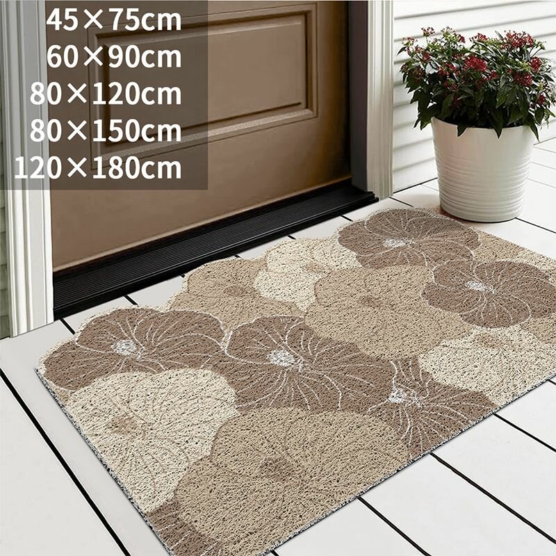 Ковер пвх в прихожую DEXI, ковер в прихожей 60 на 90 cm, нескользящий коврик на пол, соскребите пятна и снег, резиновый дверной коврик