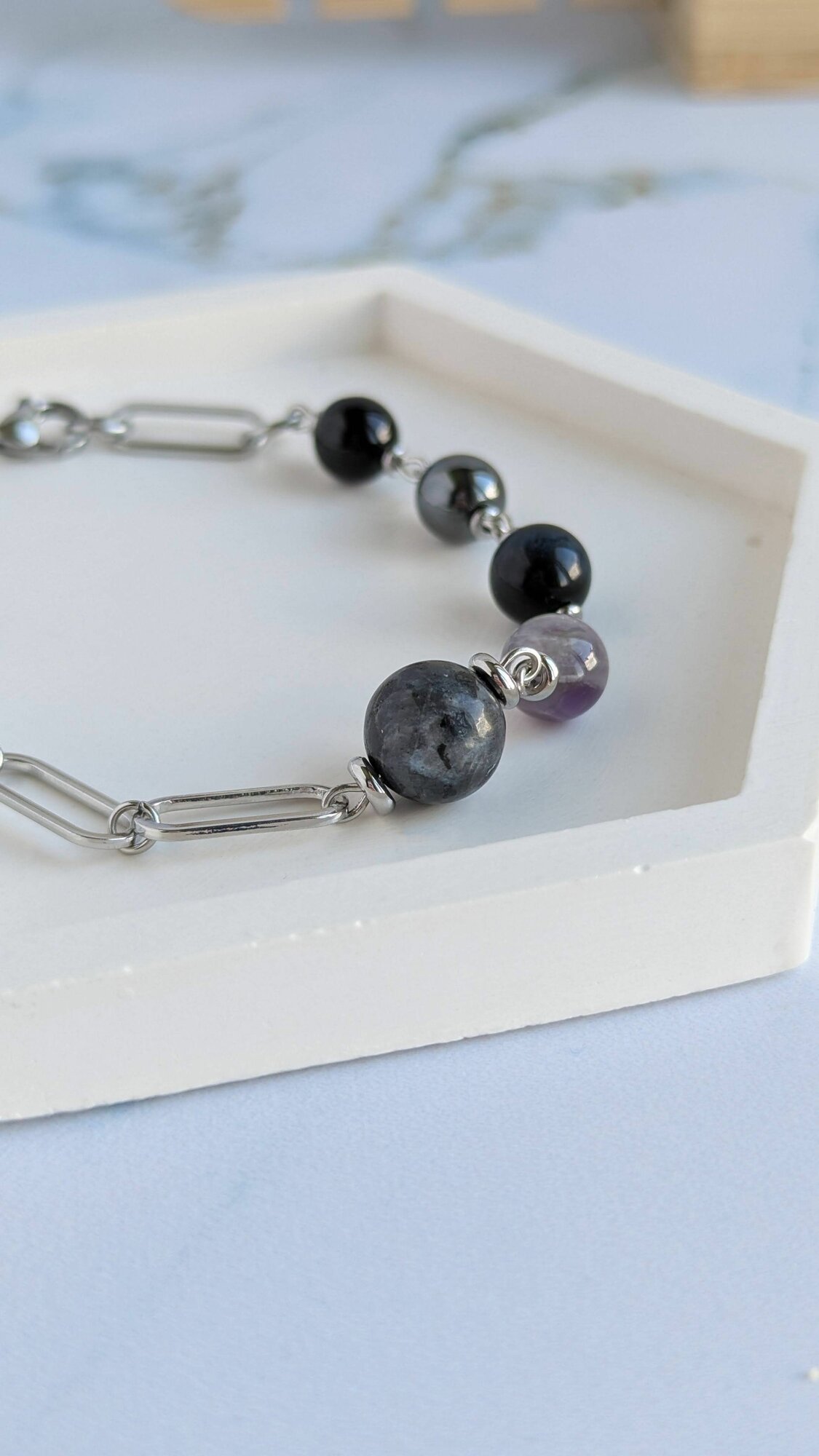 Браслет, аметист