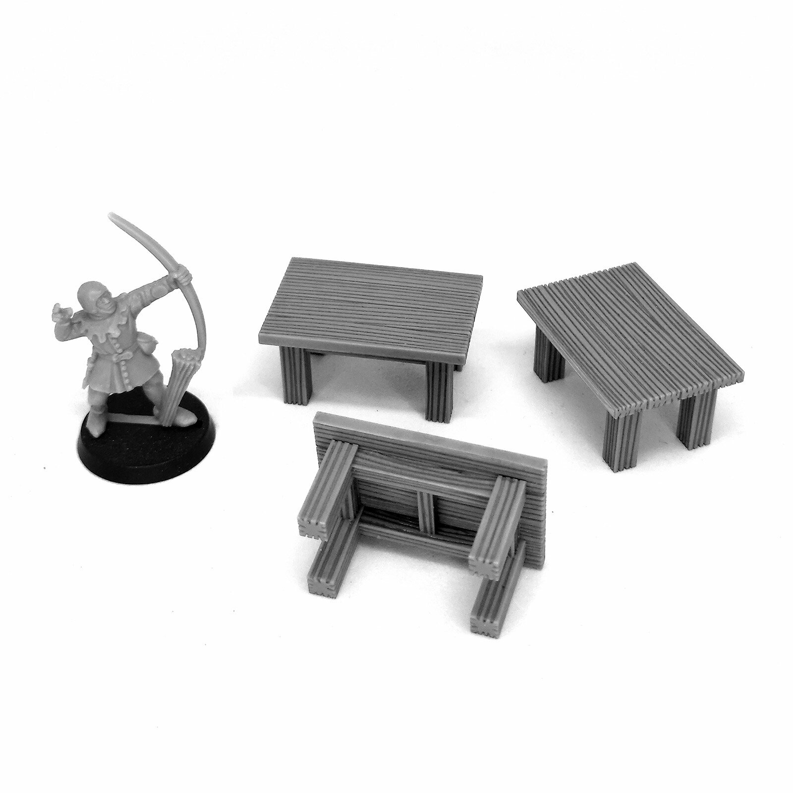 Деревянные столы | Grabblecast террейн для варгеймов и D&D