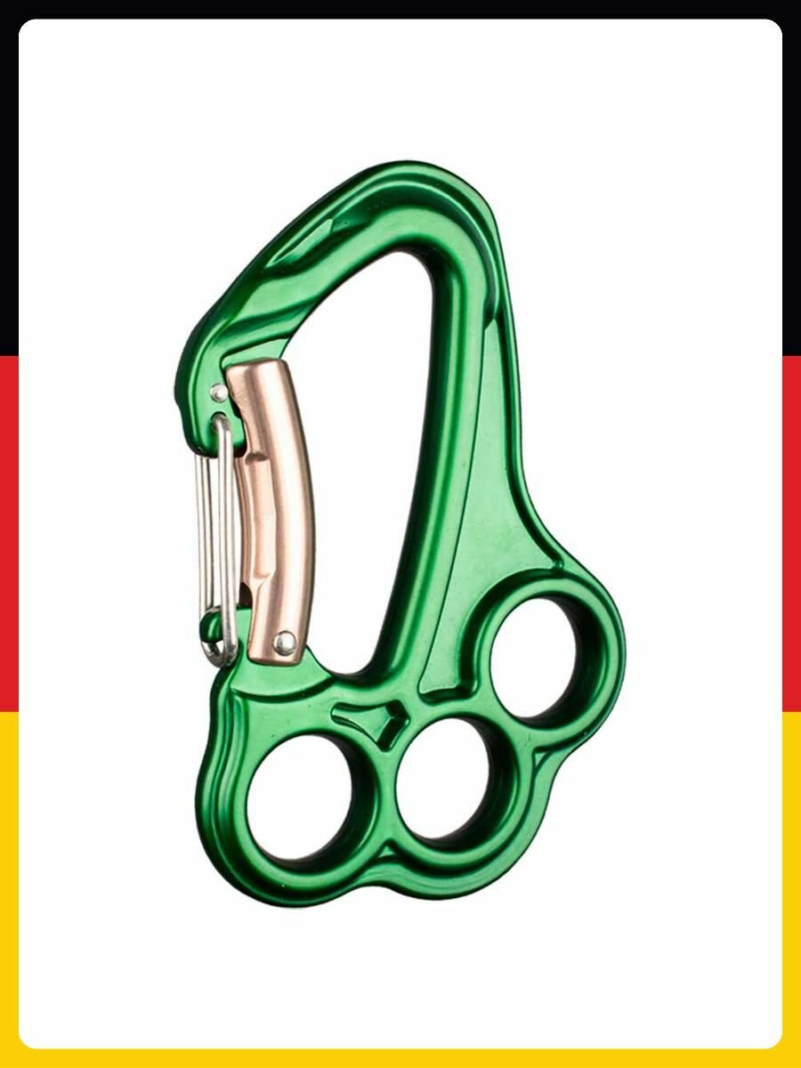 Страховочно-спусковое устройство Grivel Vlad Twin Gate зеленое