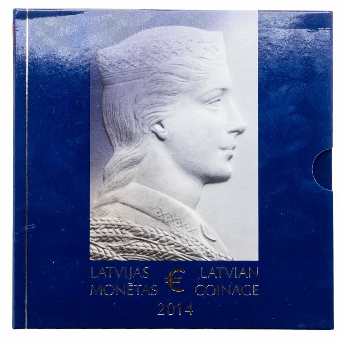 Латвия годовой набор из 8-ми монет 2014 в официальном буклете